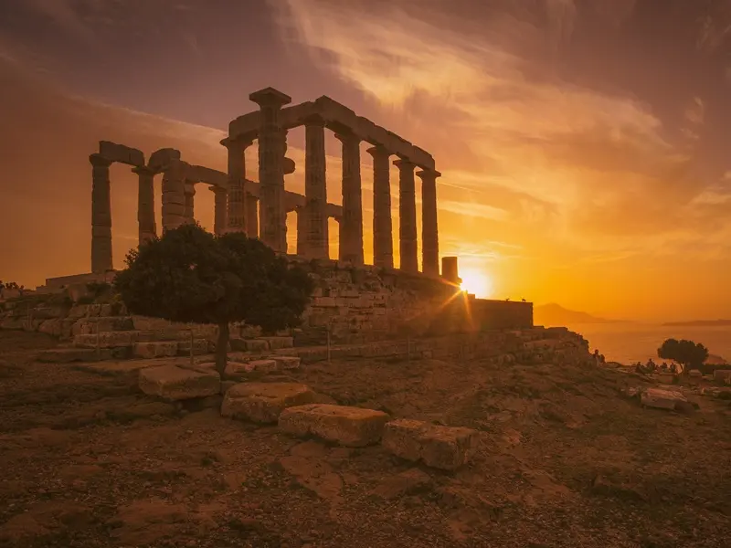 Athens – Sounio – Temple of Poseidon – Ancient Theater of Thorikos ...
